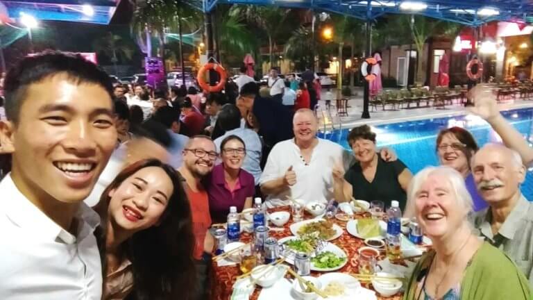 Party at the pool, Vietnamese style - On The Road Now